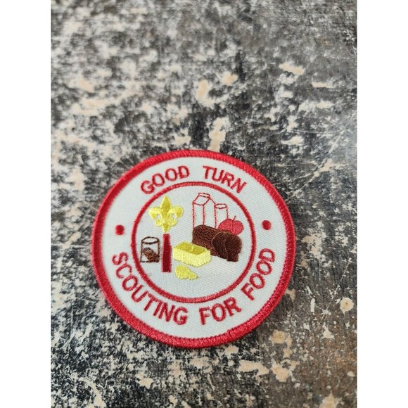 Other | Vintage Good Turn Scouting For Food Patch Cub Boy Scouts Bsa ...